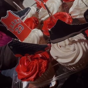 Custom Jordan Cupcake Topper, Jordan Cake Topper, Jordan Gifts, Jordan ...