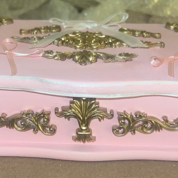 Princess Rococo Girly Jewelry Box, Coquette Dolly Pink Jewelry Storage ...