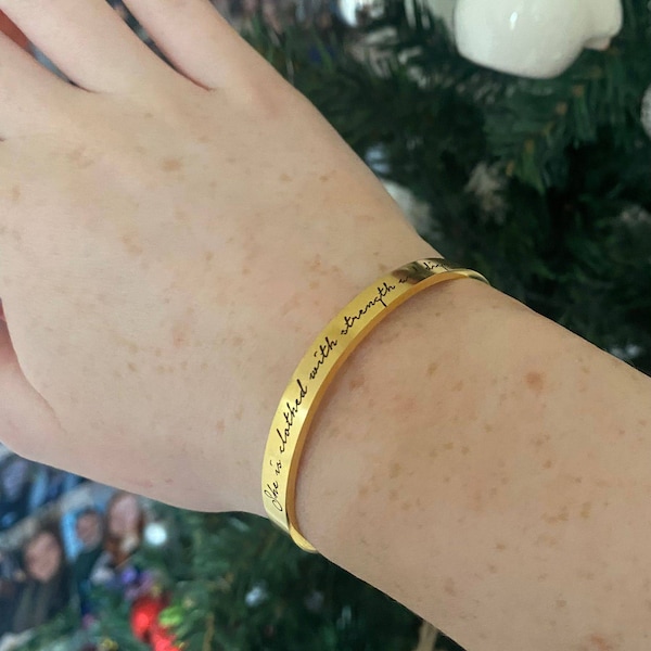 Arabic Cuff Bracelet, Islamic Jewelry Ramadan Eid Gifts, Personalised ...