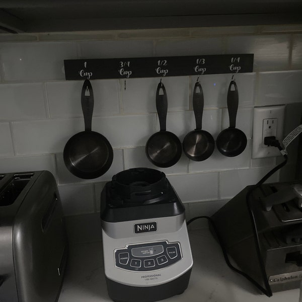 Measuring Cup Holder, Organizer, Kitchen Storage, Farmhouse Décor ...