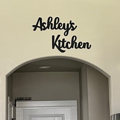 Custom Kitchen Sign. Personalized Kitchen Sign. Wood Word Cutouts ...