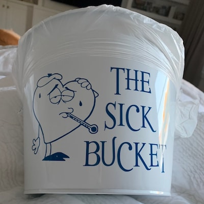 Sick Bucket Decal Bucket Not Included Puke Bucket Vinyl - Etsy