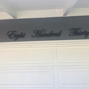 Script Address Sign Metal,script House Numbers,custom House Numbers ...