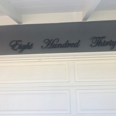 Script Address Sign Metal,script House Numbers,custom House Numbers ...