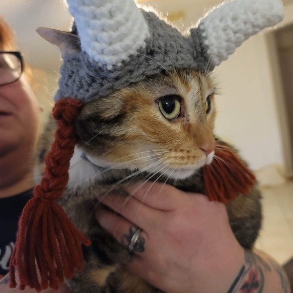 Crochet Pet Pattern, Brunhilde, Valkyries, Wagner Opera, Cat Hat ...