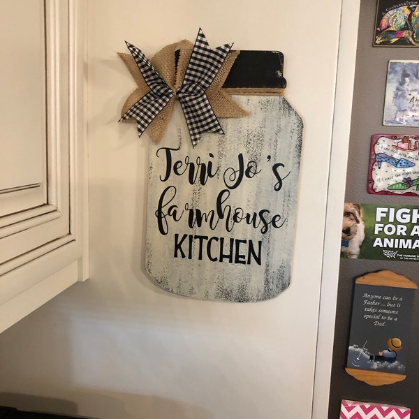 Customize Kitchen Sign, Farmhouse Kitchen Decor, Farmhouse Kitchen ...