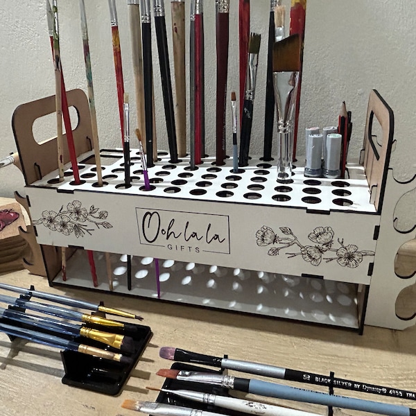 Miniature Paint Rack Organizer for Artists and Crafters | Paint Brush ...