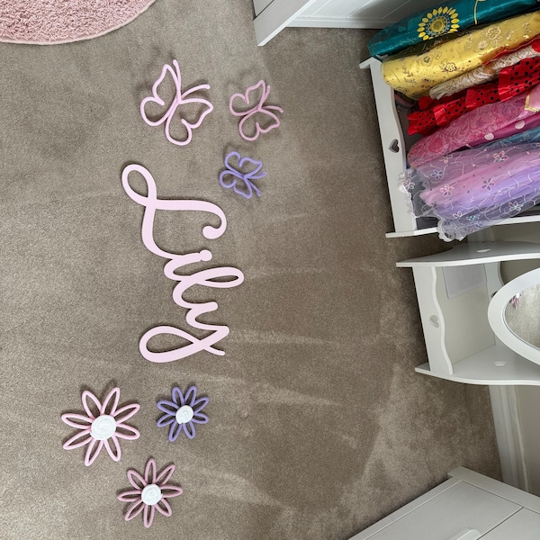 Knitted Name Sign,custom Wire Name,gifts for Kids,rope Words,nursery ...