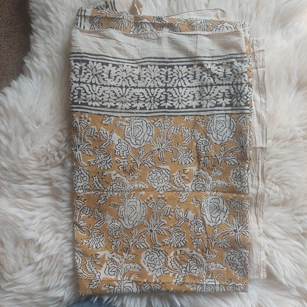 Hand Block Printed Beach Sarong for Women Beach Scarves in Cotton Beach ...