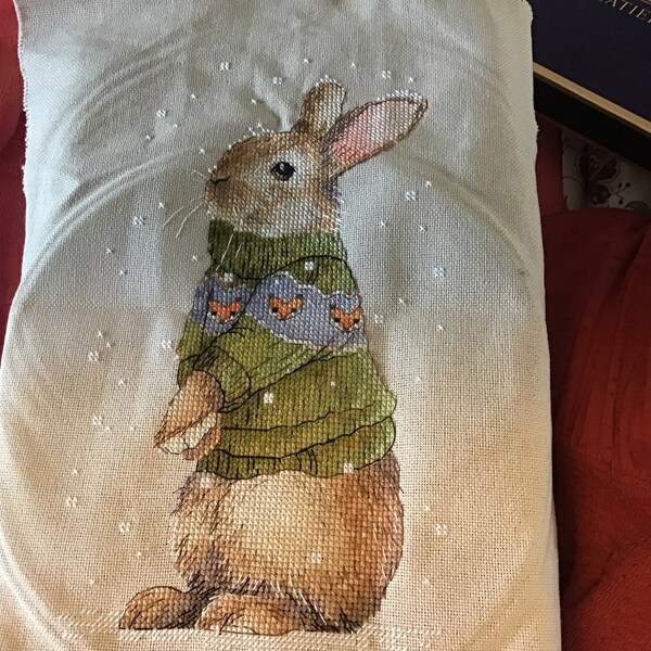 Rabbit Cross Stitch Pattern PDF Instant Download | Animal Cross Stitch ...