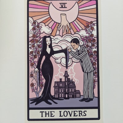 The Lovers VI Tarot Card Art Hand-cut Art Card Mounted on 5x7 Backing ...