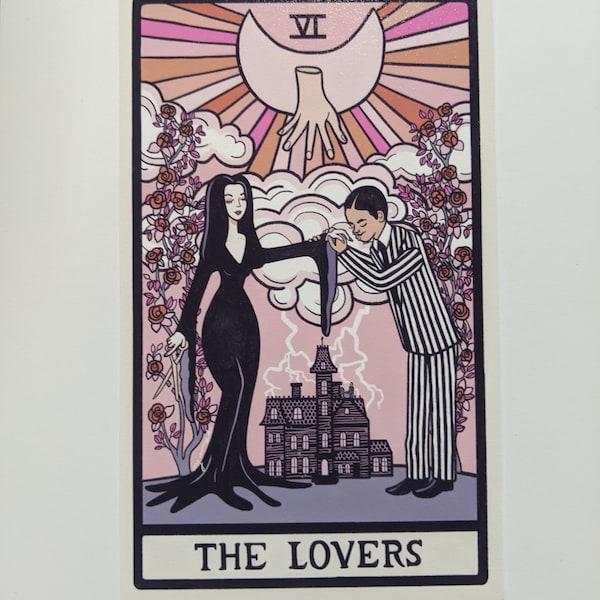 The Lovers VI - Tarot Card Art - Hand-cut Art Card Mounted on 5x7 ...
