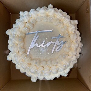 Oh Baby Acrylic Cake Name Tags, Cake Charms, for Baby Shower, Gender ...