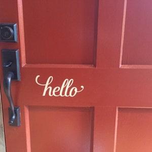 Front Door Decal Personalized Decal Custom Vinyl Lettering - Etsy