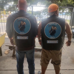 WINGS REAPER Large Back Patch for Custom Biker Vest - Etsy