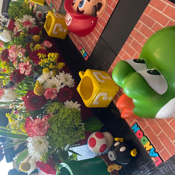 Mario Inspired Custom Name Tags - Etsy