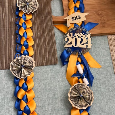 Baseball Ribbon Lei/graduation Leis/senior Night/sport Night/graduation ...