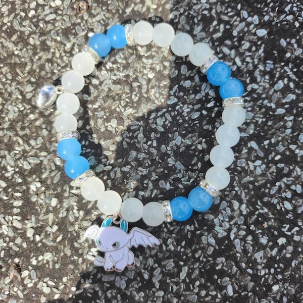 Toothless & Light Fury Magnetic Heart Bracelets | How to Train Your ...