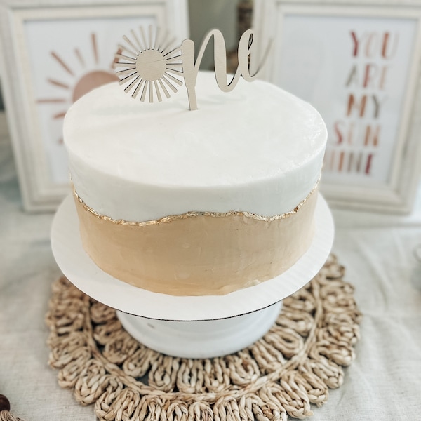 One Cake Topper | Sun Cake Topper | First Birthday Cake | Cake Smash ...