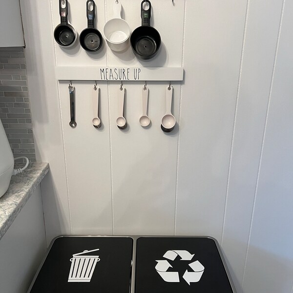 Measuring Cup and Spoon Holder Set, Organizer, Hanger, Kitchen Storage ...