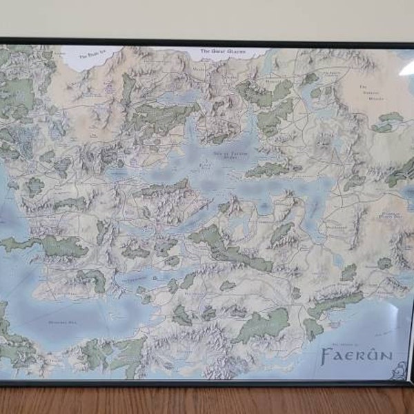 Faerun Map From Forgotten Realms Digital Download - Etsy
