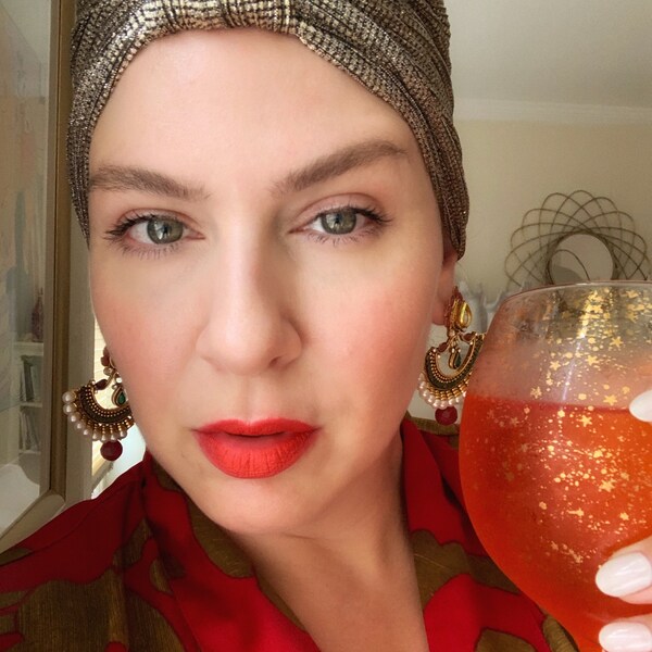 Scarlet Red Faux Patent Leather French Beret With Flexi Band. Women's ...