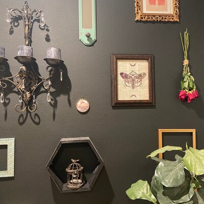 Death Moth Art Print, Poster Print on Dictionary Book Page, Gothic Wall ...