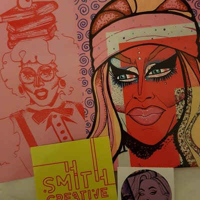Trixie Mattel 'red for Filth' Drag Race All Stars 3 Art Print Postcard ...