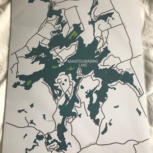 Typographic Map of Provincial Parks in Ontario Ontario Parks Map ...