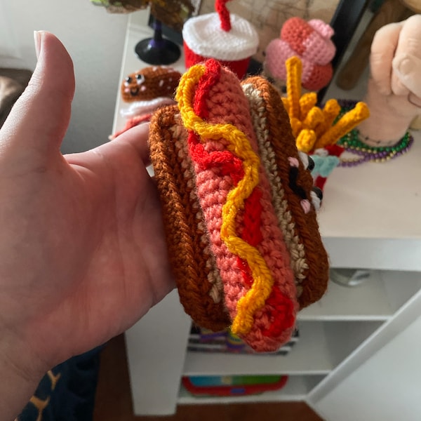 Hotdog Crochet Pattern! PATTERN ONLY! PDF Download Amigurumi Beginner ...
