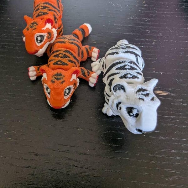 3D Printed Tiger Figurine: Sensory Fidget Toy - Etsy