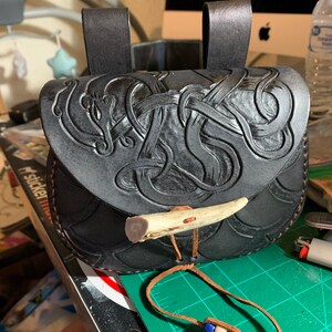 Leather Viking Belt Pouch Pattern / Digital Download / Viking Serpent ...