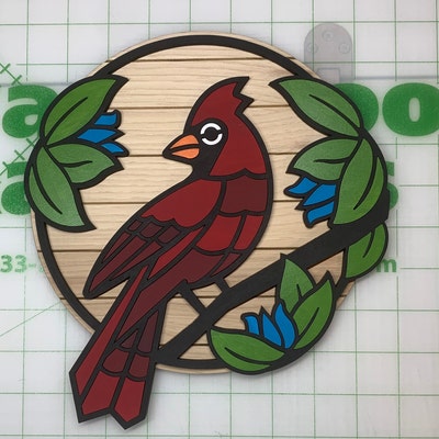 CARDINAL SVG Laser Cut Files for Glowforge Laser Cutter Artwork Vector ...