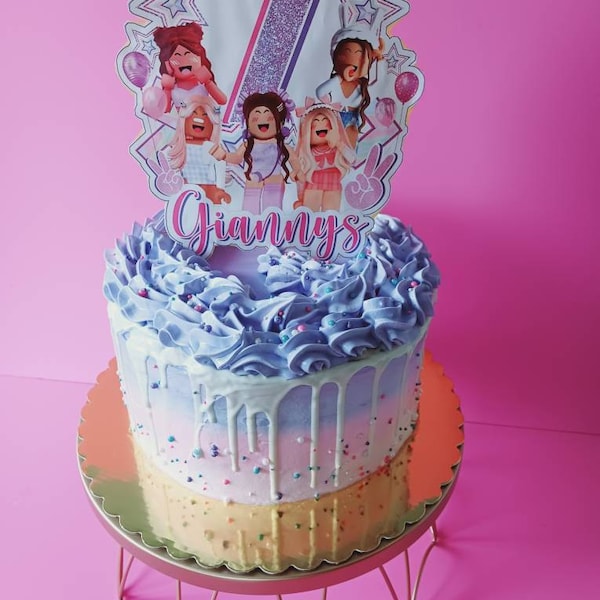 Printable Girl Cake Topper, Birthday Party Cake Topper, Birthday Party ...