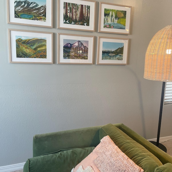 State Flower Art Print All 50 States State Flower State Bird State Tree ...