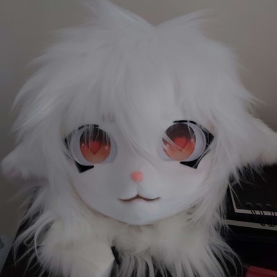 White Sheep Mask King Cat Mask Furry Cosplay Mask Head , Beast Head ...