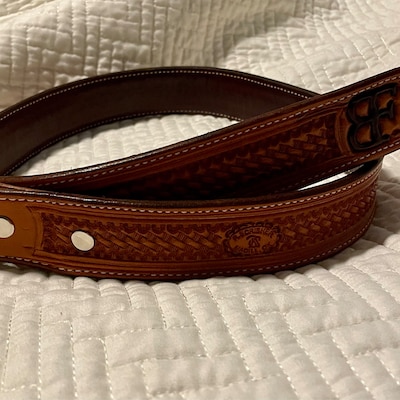 Basket Stamp Belt With Brand or Initials - Etsy