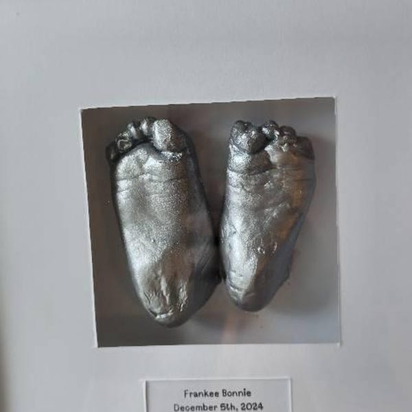 3D Baby Hands and Feet Mould Casting Kit WITH FRAME - Baby Shower Gift ...