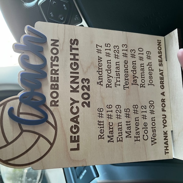 End of Season Coaches Gift, Personalized Coaches Plaque, Team Gift for ...