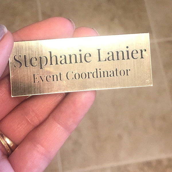 Personalized Name Tags. Staff ID Tags, Badges. Custom Bespoke With ...