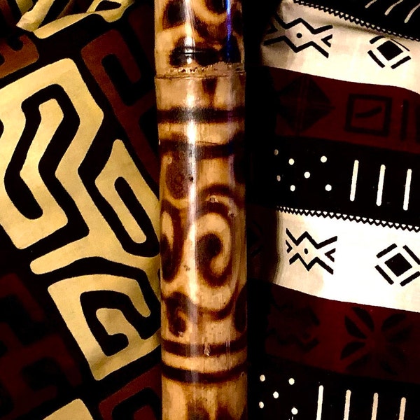 Terre Bamboo Rain Stick, Rain Maker 24" 32" 40" 48" 59" Painted, Burned ...