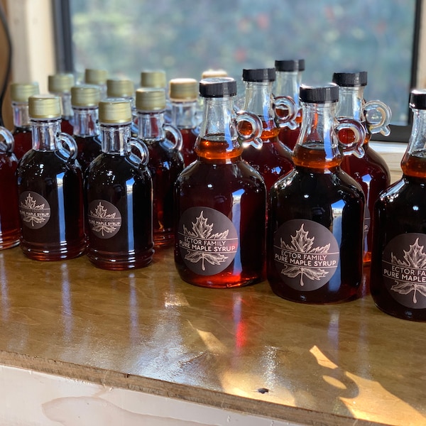 Maple Syrup Labels, Syrup Bottle Label, Maple Syrup Stickers ...