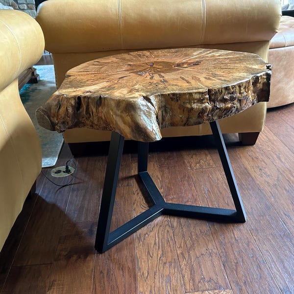 Unique Coffee Table Base for ROUND Table Top, Industrial Table Legs ...