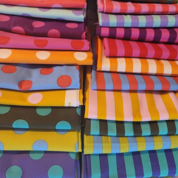Tula Pink All Stars Stripes Fat Quarter Bundle Set - Etsy