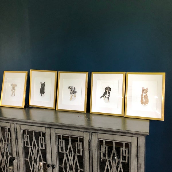 Sheepadoodle Illustration / Doodle Dog Drawing / Pet Lovers Gift / Life ...