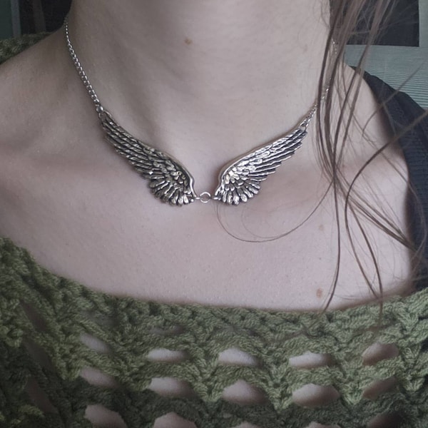 Angel Choker - Angel Wing Necklace, Fairy Choker, Angel Wing Necklace ...