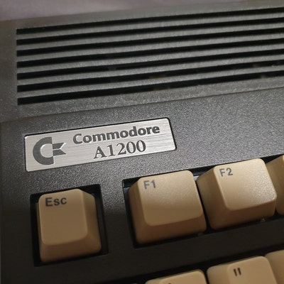 Commodore Amiga 1200 Logo / Sticker / Badge Brushed Aluminum - Etsy