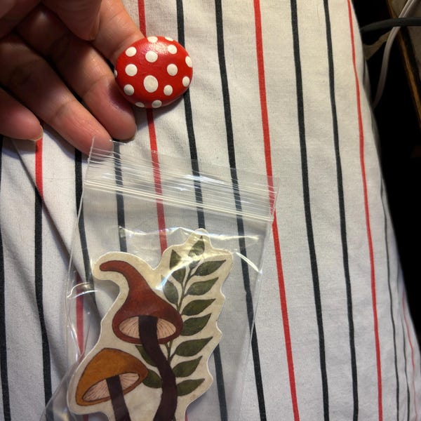 Set of 4 Mini Mushroom Toadstools, Fall Autumn Shelf Decor, Cottagecore ...