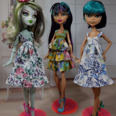 PDF Pattern to Make the Outfits of the Photo, for Monster High Dolls ...