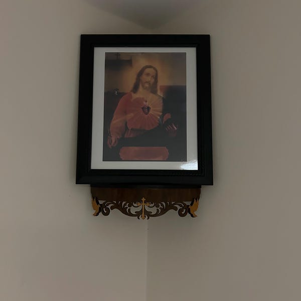 Wooden Corner Altar Corner Shelf Display Altar Christian Catholic ...